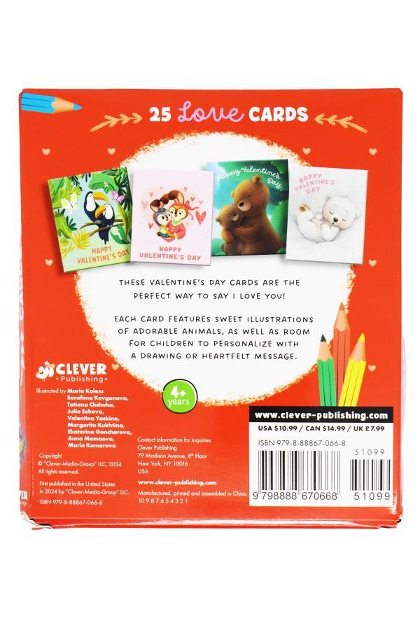 25 Love Cards (Clever Cards to Color) by Clever Publishing - Book Outlet