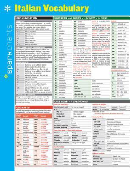 Italian Vocabulary (SparkCharts) by SparkNotes - Book Outlet